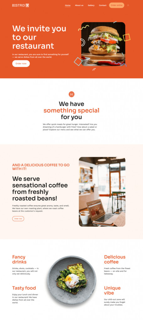 20+ Best One Page Restaurant Websites (2024) | UpMenu