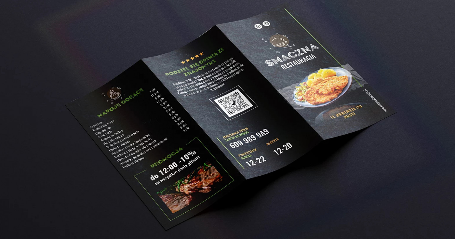 Ulotka restauracji — jak powinna wyglądać i co zawierać? | UpMenu Ulotka restauracji — jak powinna wyglądać i co zawierać? | UpMenu