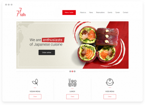 Restaurant website builder - UpMenu