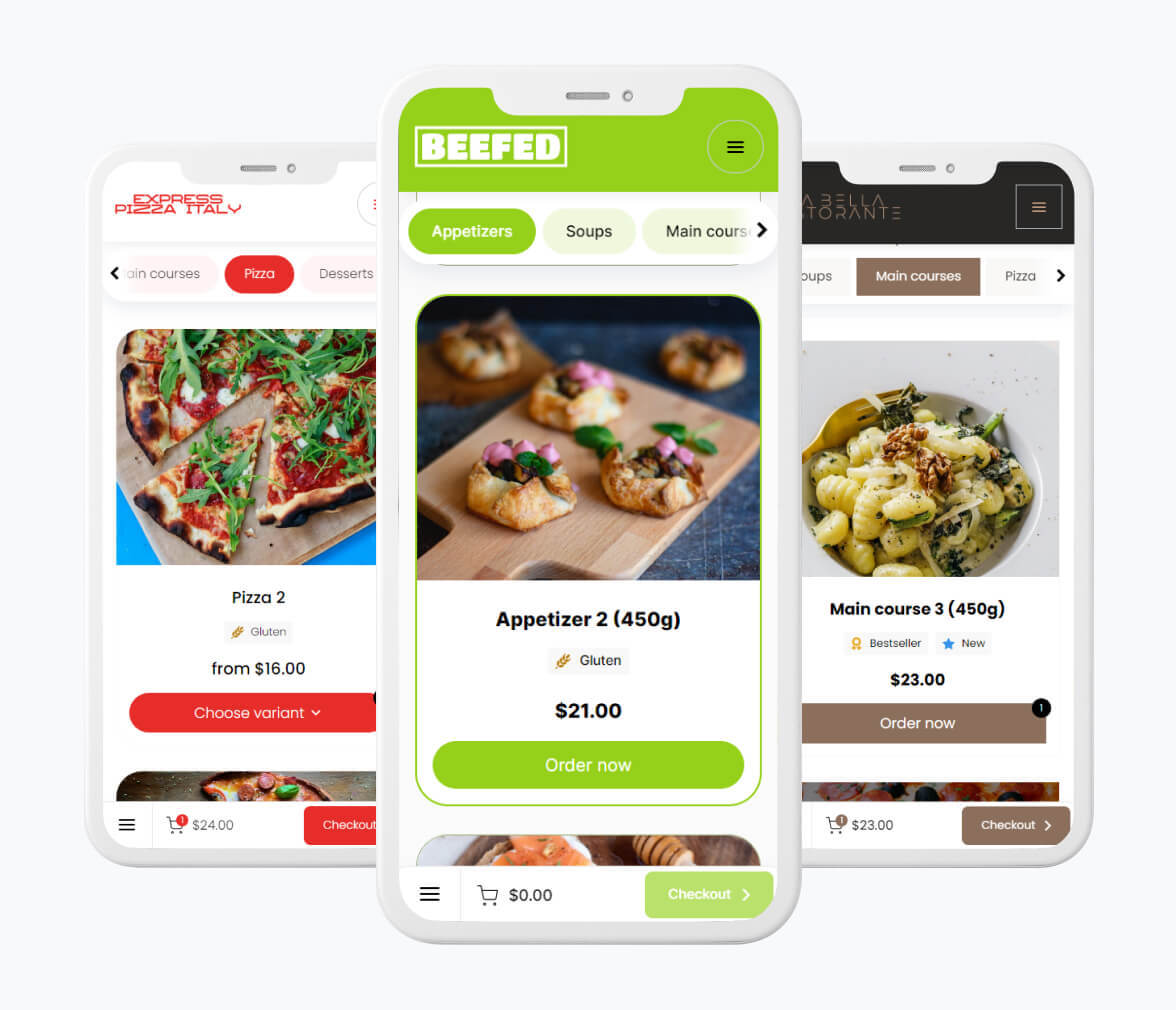QR Code Menu For Restaurants (Built-In Ordering) | UpMenu
