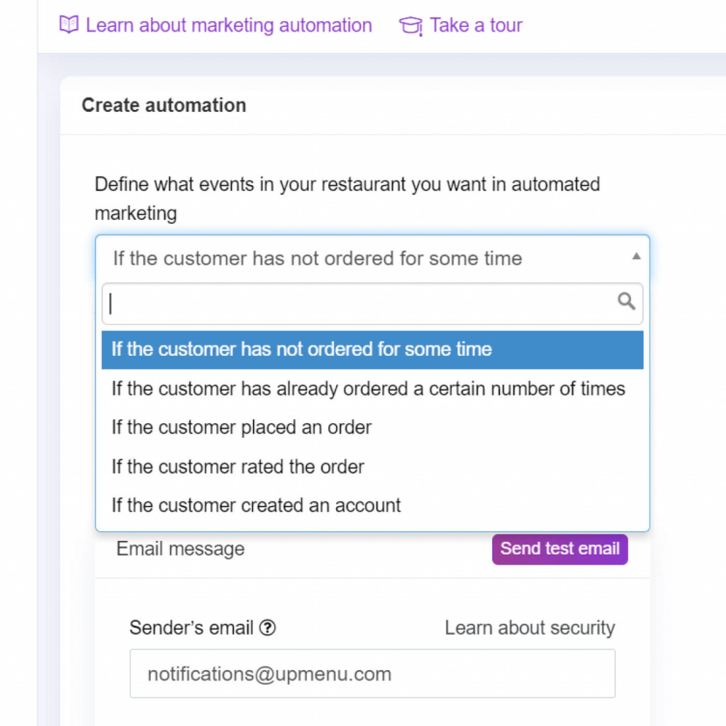 Restaurant Email Marketing Software | UpMenu