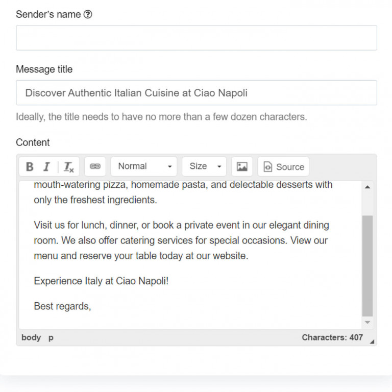 Restaurant Email Marketing Software | UpMenu