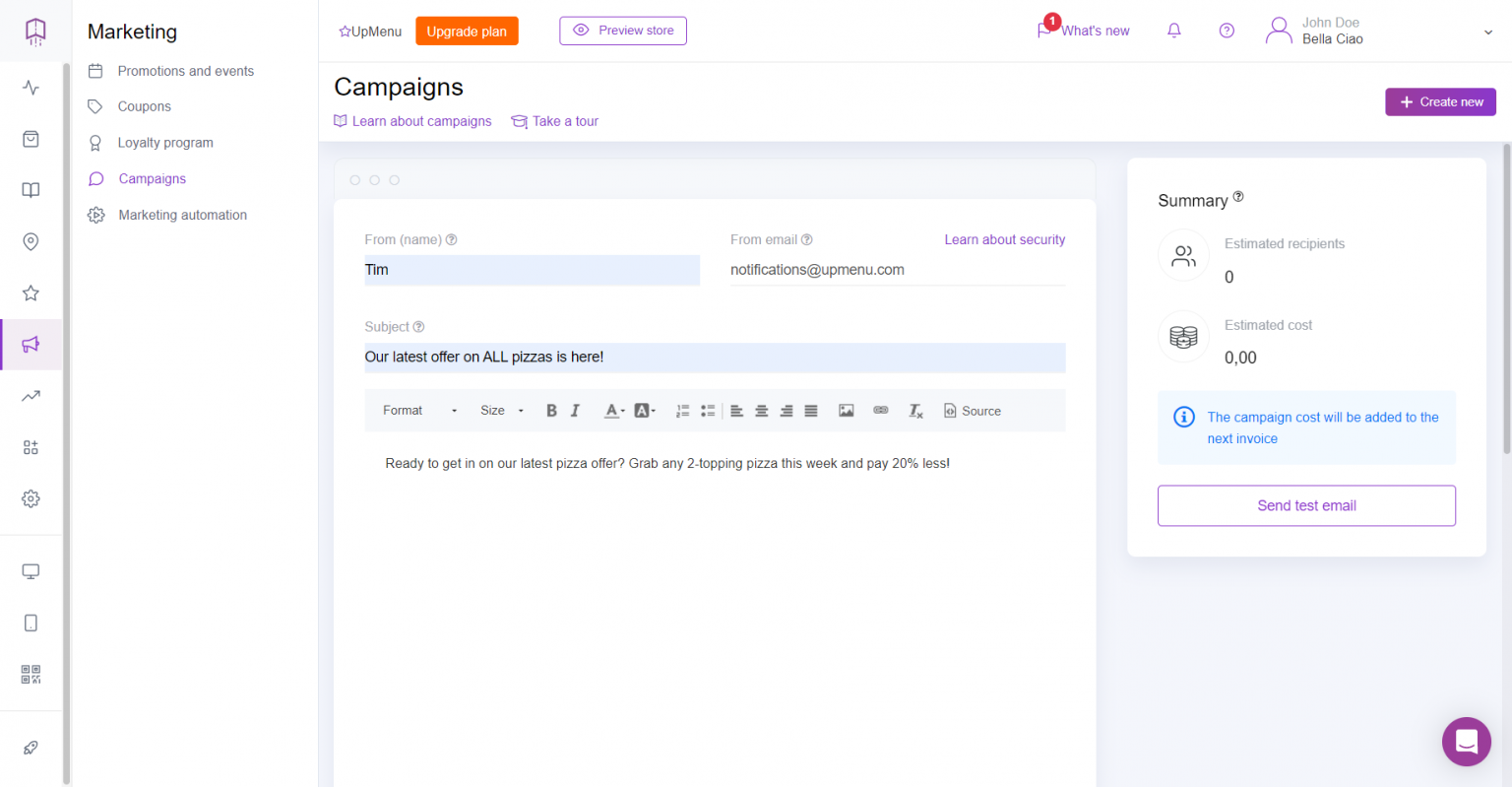 Restaurant Newsletter: Ultimate Guide (With Ideas & Examples) | UpMenu