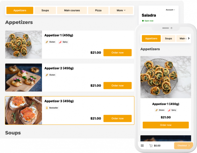 Restaurant Specials Templates Organization